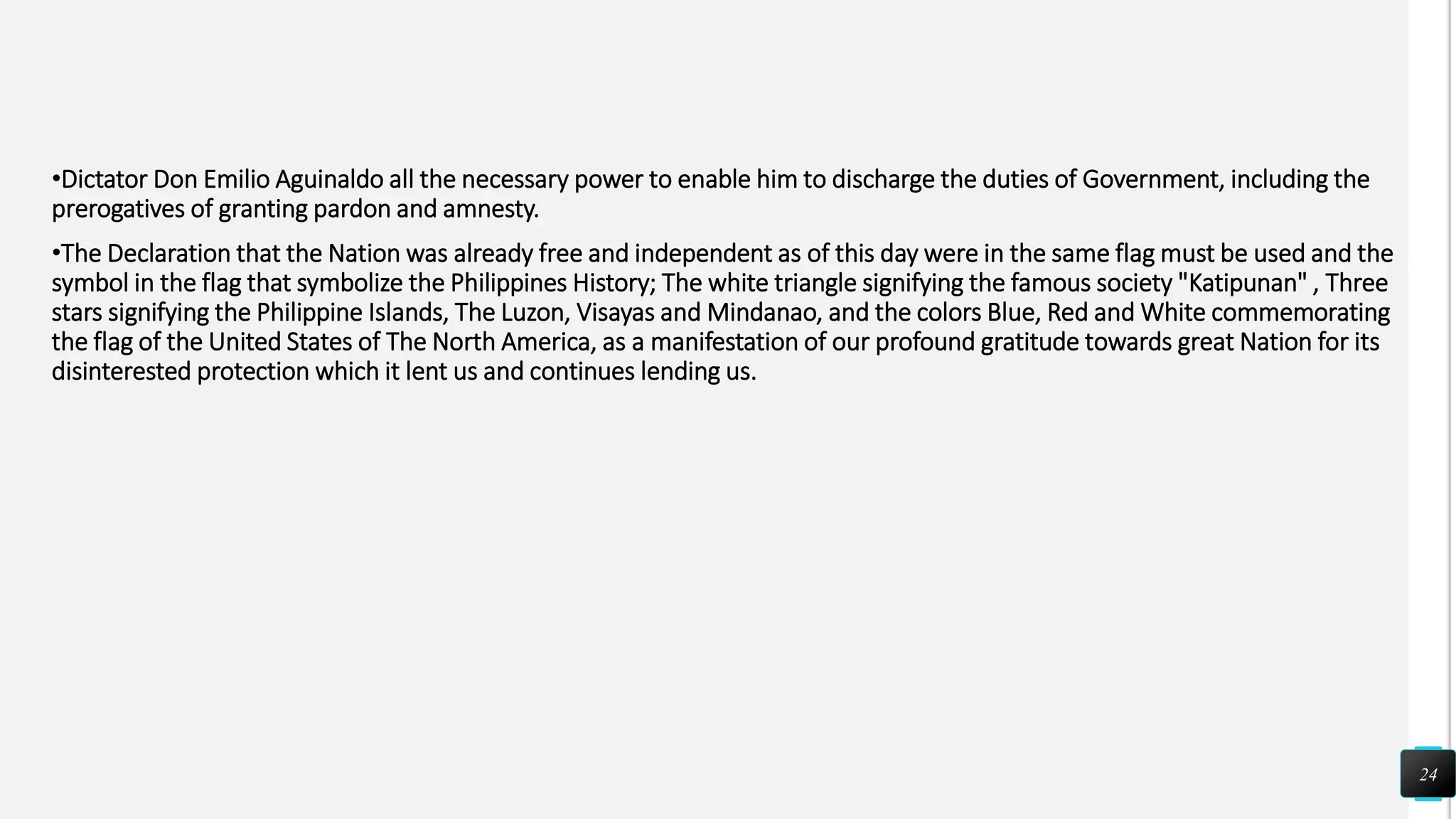 The Act of Proclamation of the Independence of the Filipino people | PPTX
