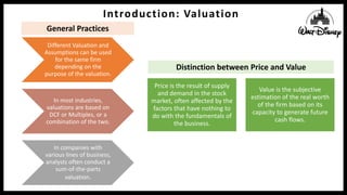 Walt Disney- Equity Valuation | PPT