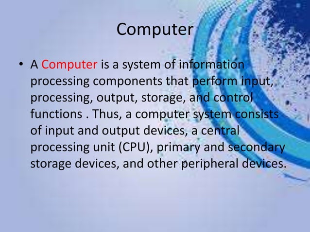Parts and Function of Computer | PPTX