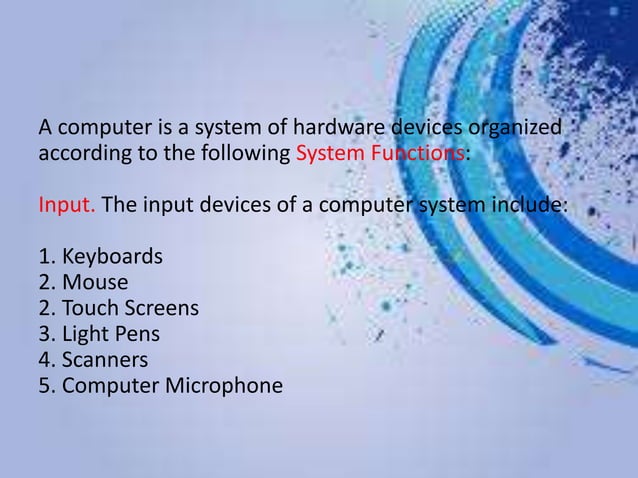Parts and Function of Computer | PPTX