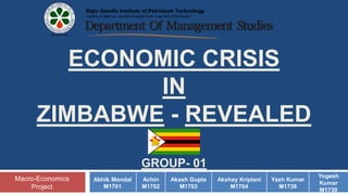 Economic Crisis in Zimbabwe- Revealed | PPTX