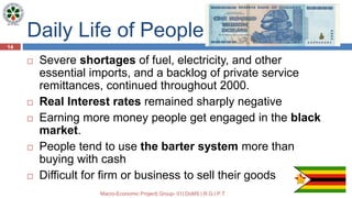 Economic Crisis in Zimbabwe- Revealed | PPTX
