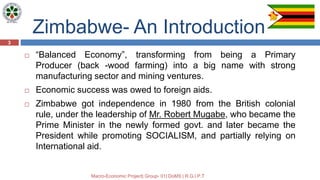 Economic Crisis in Zimbabwe- Revealed | PPTX