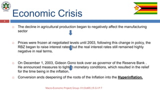 Economic Crisis in Zimbabwe- Revealed | PPTX