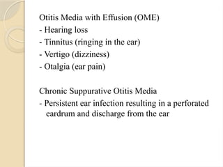 Disorder of the external and middle ear, otitis media and otosclerosis ...