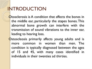 Disorder of the external and middle ear, otitis media and otosclerosis ...
