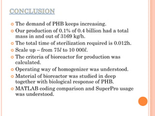 Production of PHB | PPTX