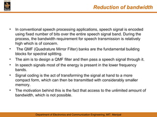 multirate signal processing for speech | PPT