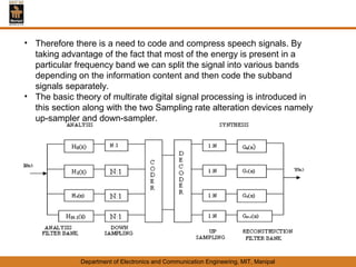 multirate signal processing for speech | PPT