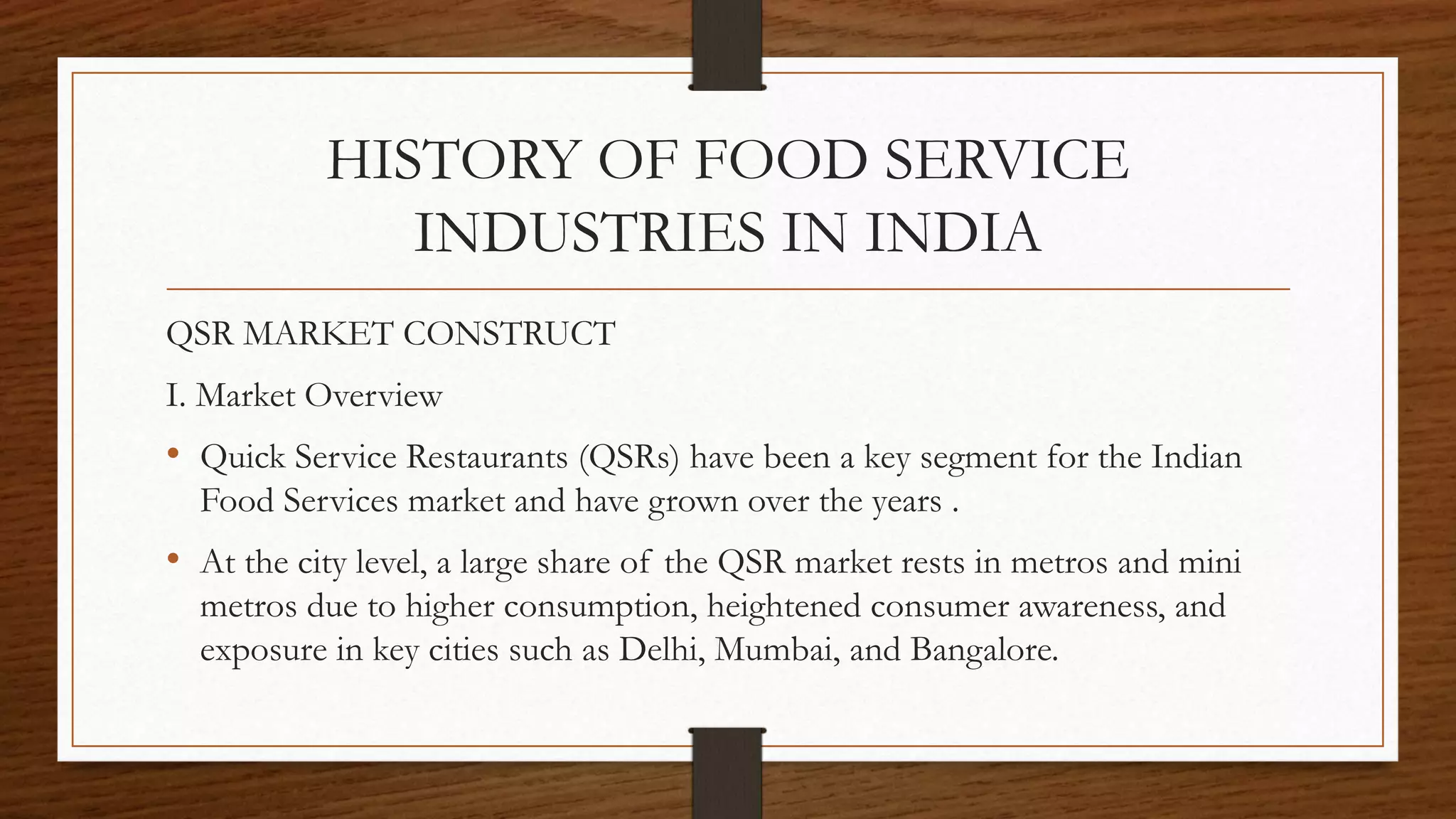 History of Food Service Industry | PPTX