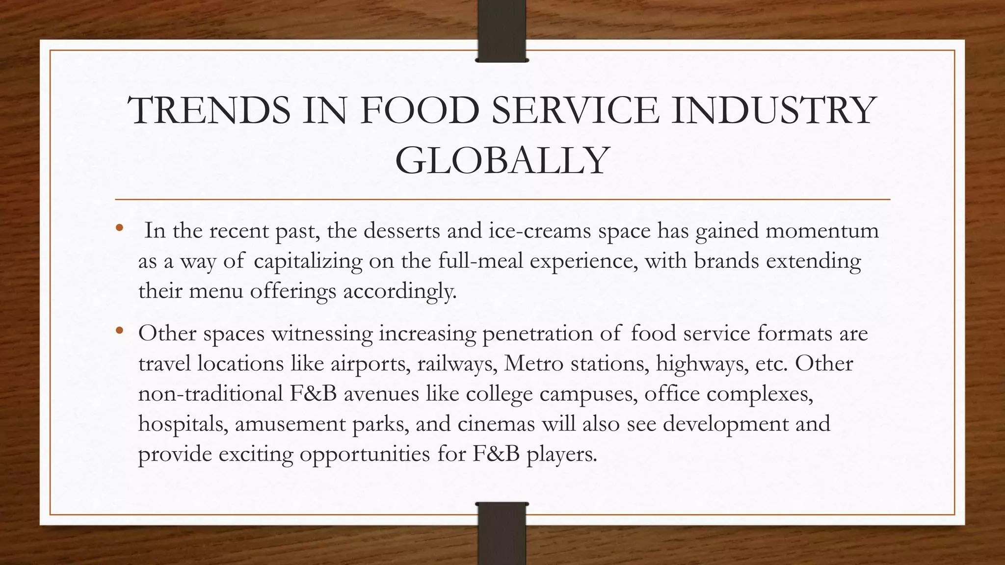 History of Food Service Industry | PPTX