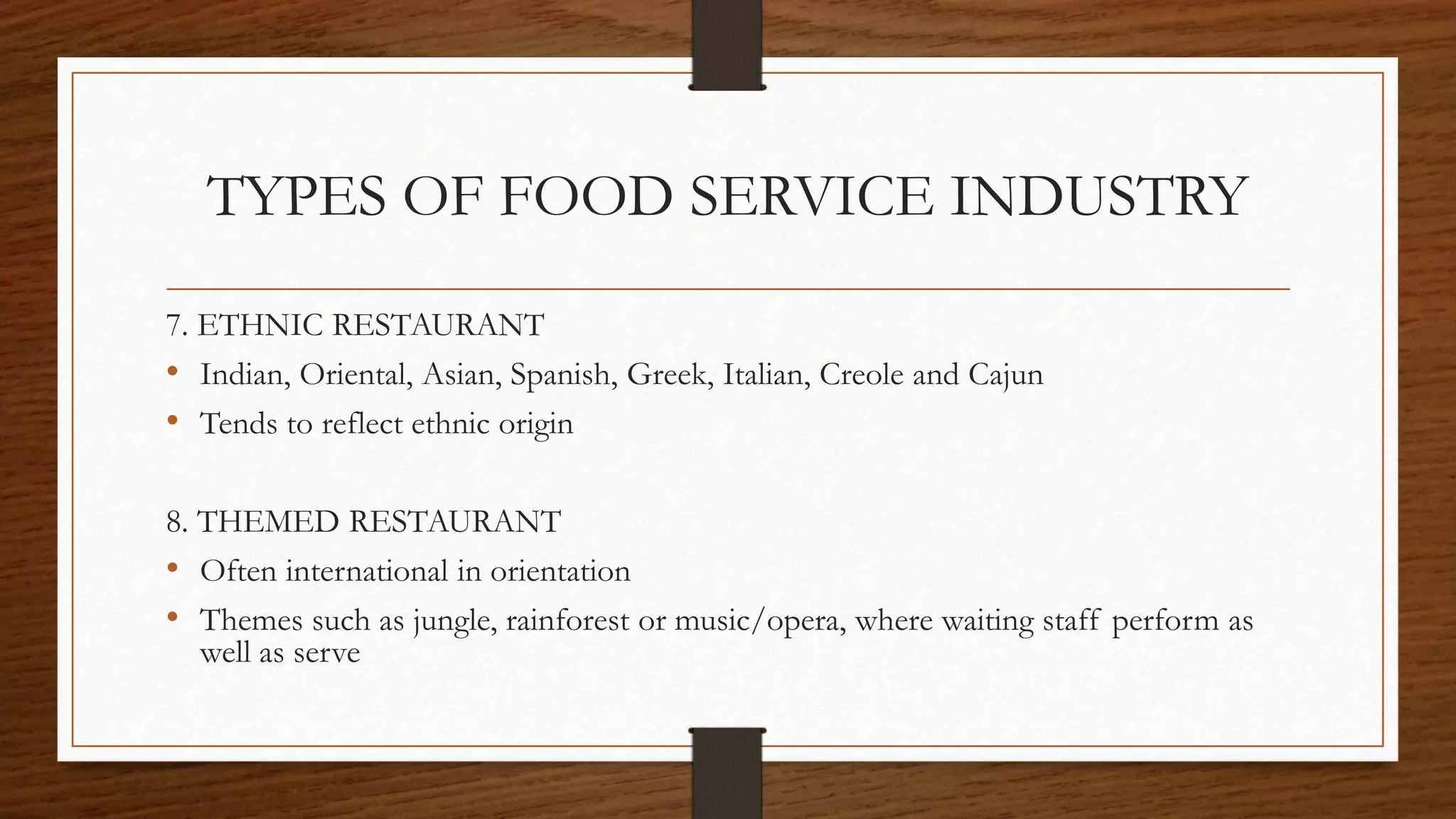 History of Food Service Industry | PPTX