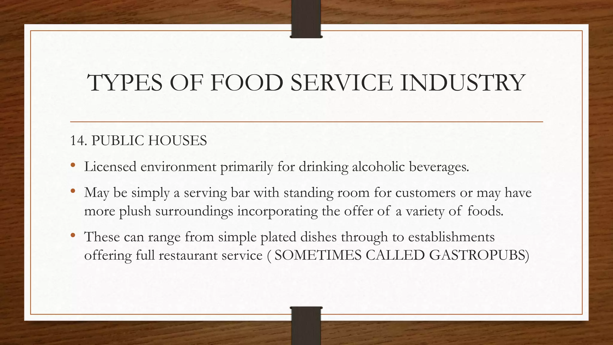 History of Food Service Industry | PPTX