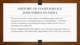 History of Food Service Industry | PPTX
