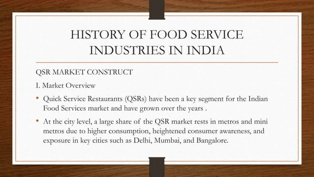 History of Food Service Industry | PPTX