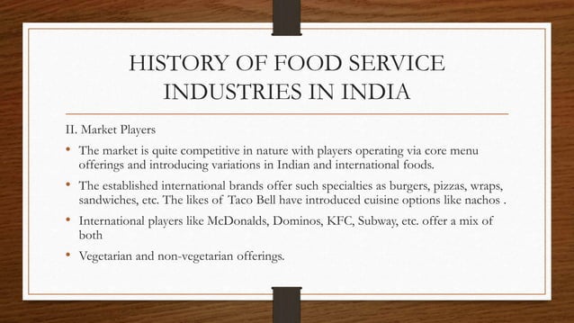 History of Food Service Industry | PPTX