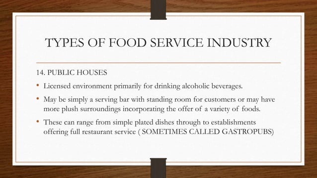 History of Food Service Industry | PPTX