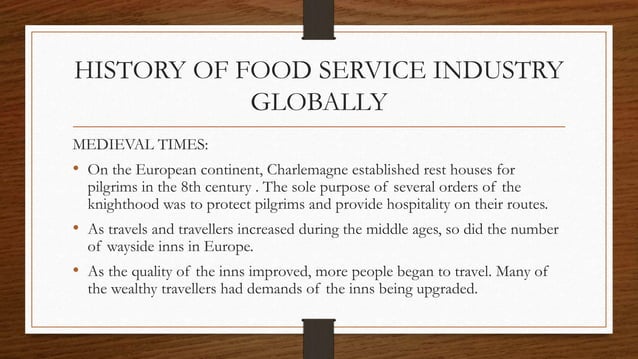 History of Food Service Industry | PPTX