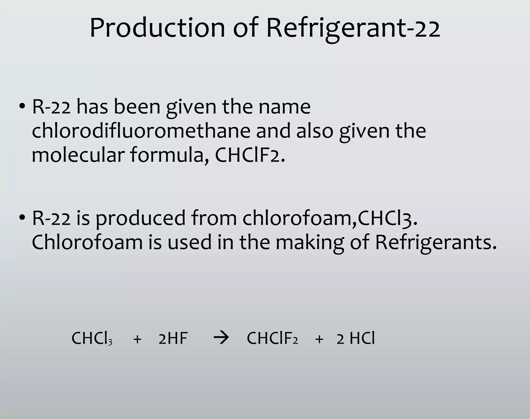 Air Conditioning Systems and Refrigerant R22 | PPTX