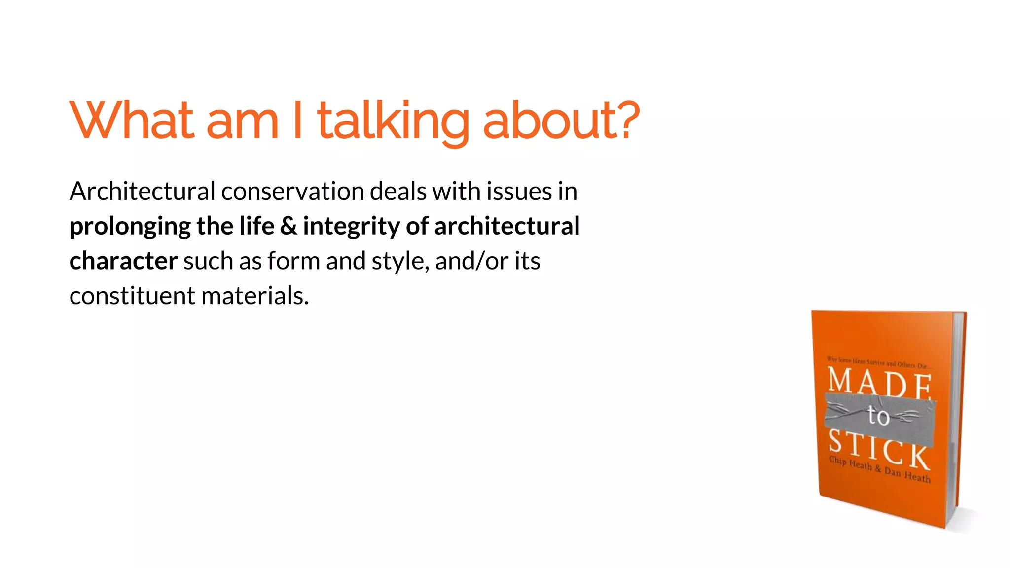 Architectural Conservation "Current Conservation Treatment" | PPT