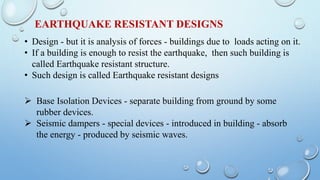 Earthquake Resistance Structures | PPTX