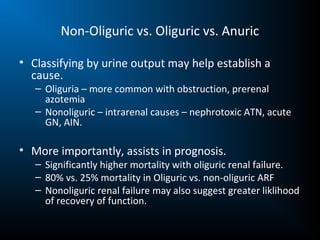 Acute renal failure lecture notes | PPT | Blood Disorders | Diseases ...