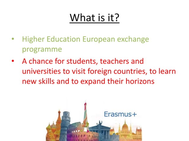 Erasmus + | PPTX | Education