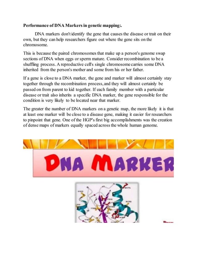 Genetic Mapping & its applications in different field of science | PDF