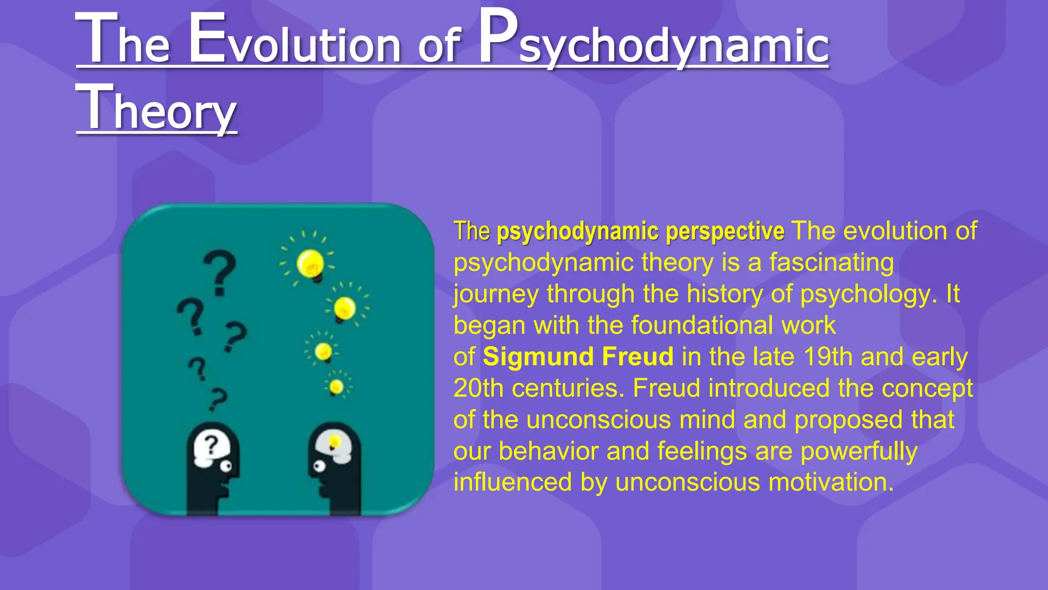 psychodynamic theory of personality..... | PPT