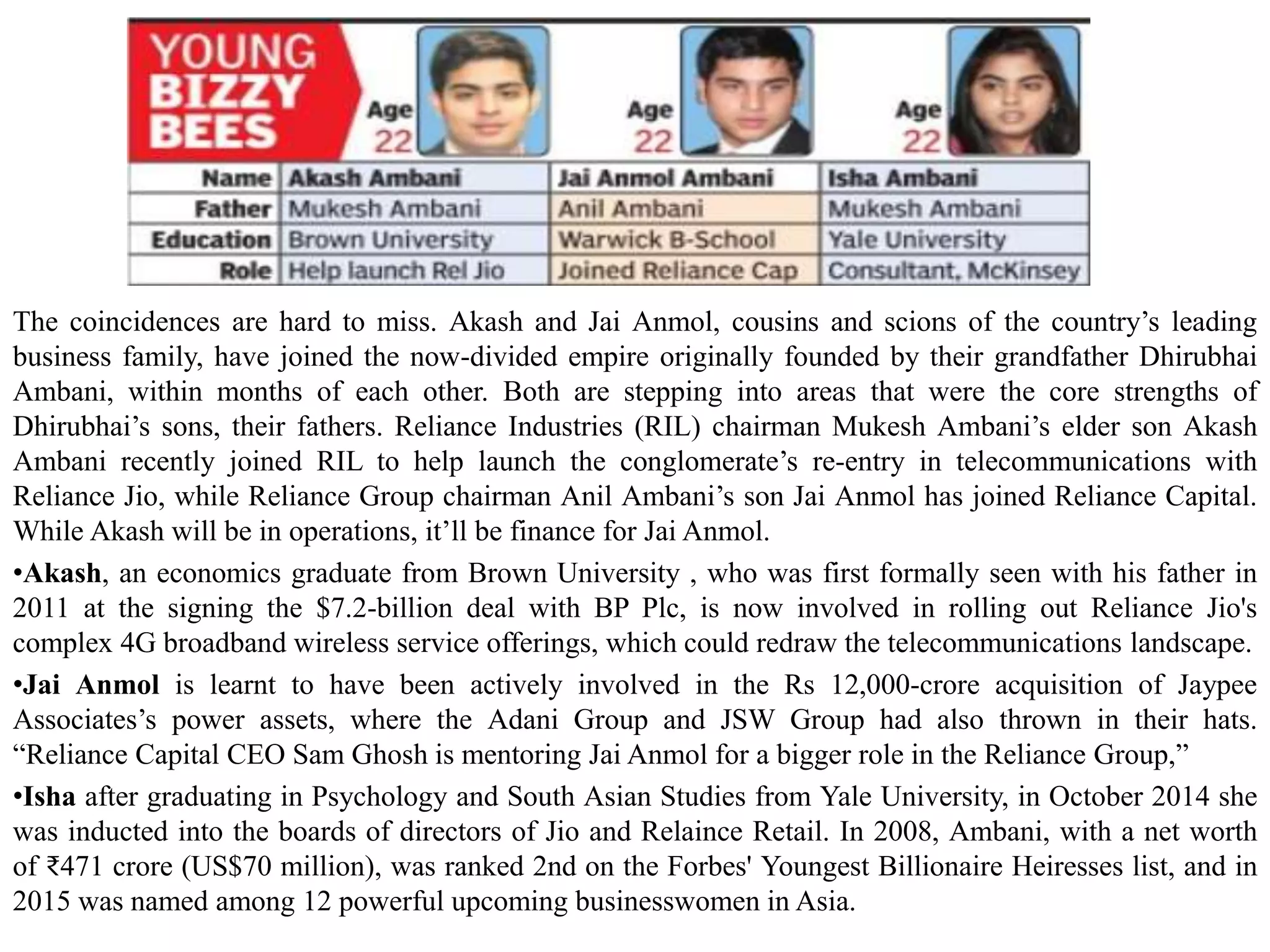 Ambani Family | PPTX