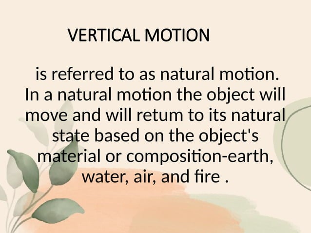 GROUP2- Aristotle's and Galileo's Concept of Motion, .pptx | Physics ...