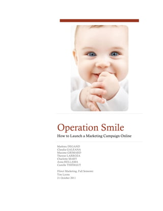 Direct Marketing: Operation Smile | PDF