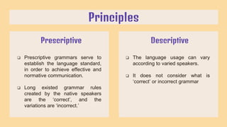 Group 2 - Prescriptive Grammar & Descriptive Grammar.pptx