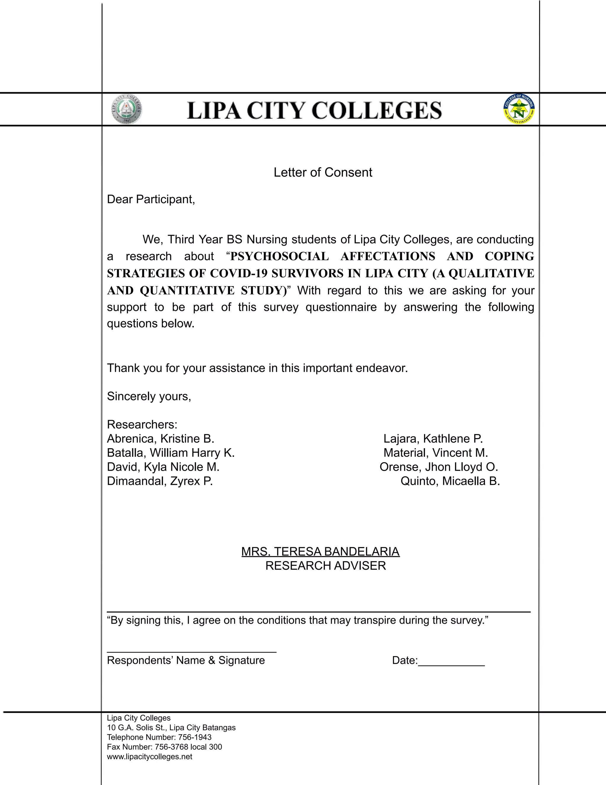 Group 2-Questionnaires.pdf | Medical Health