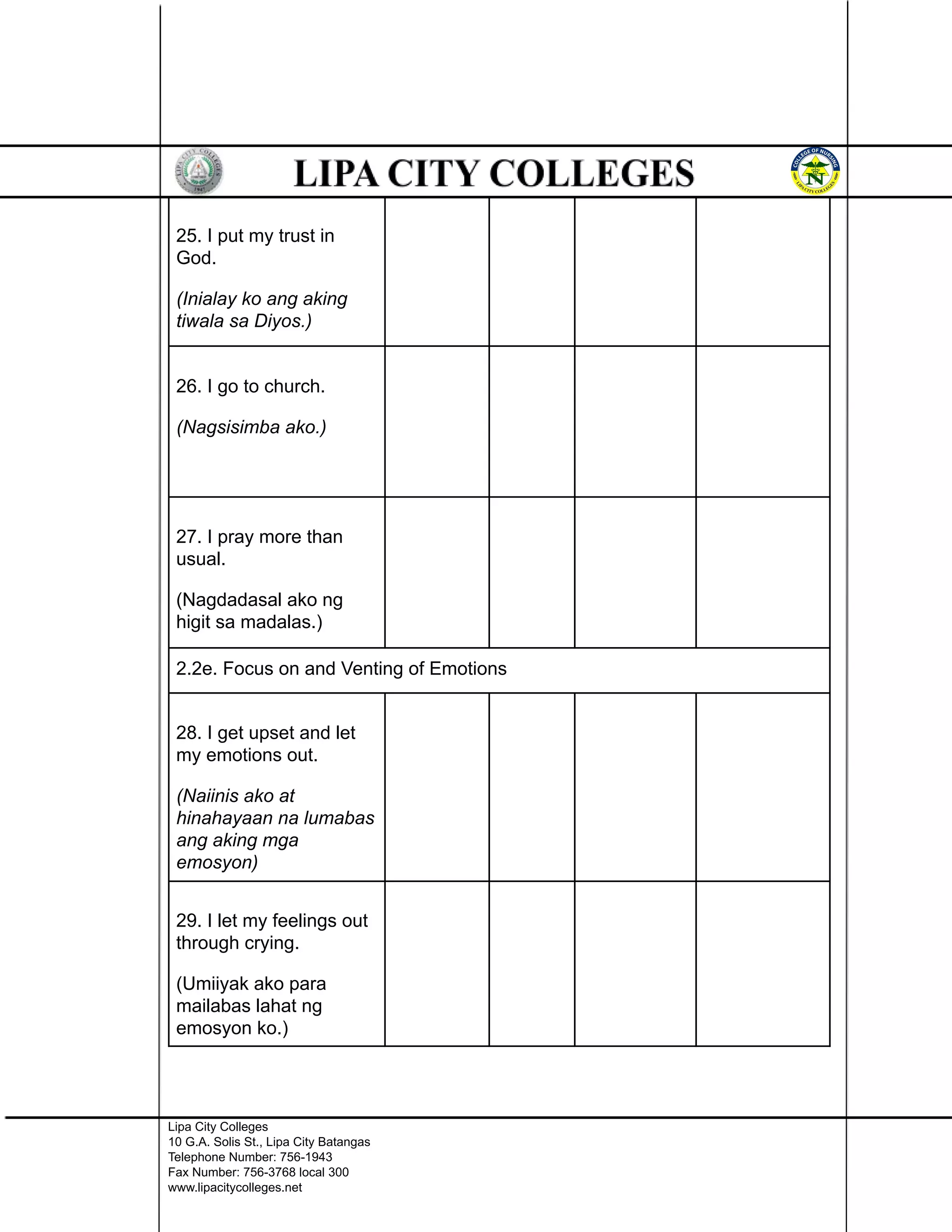 Group 2-Questionnaires.pdf | Medical Health
