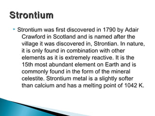 Group 2 the periodic table | PPT