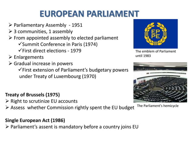 European Union: Treaty of Rome to Single European Act (1956-1986) | PPT