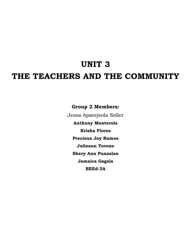GROUP2-UNIT-3-The-Teacher-and-the-community.docx | Professional School ...