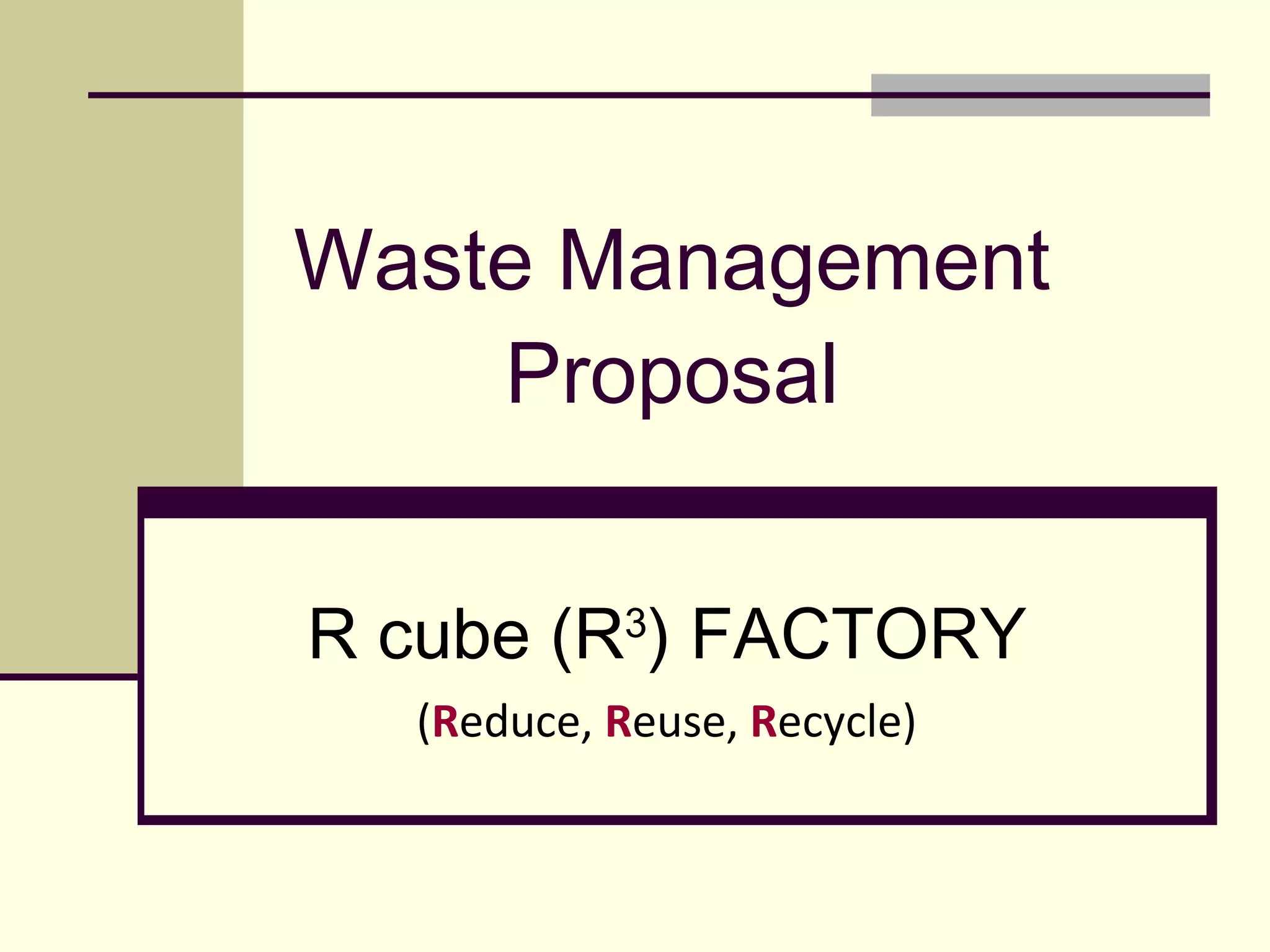 Group 2:Waste Management Proposal | PPT