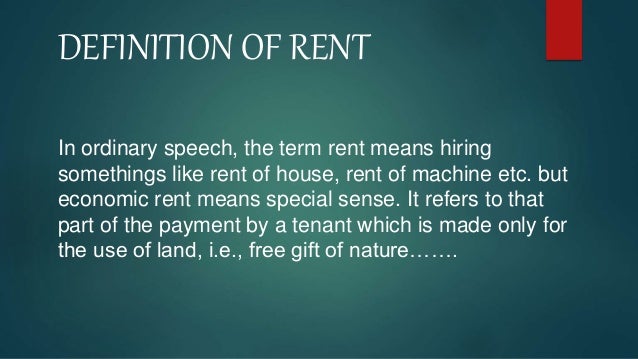 Rent