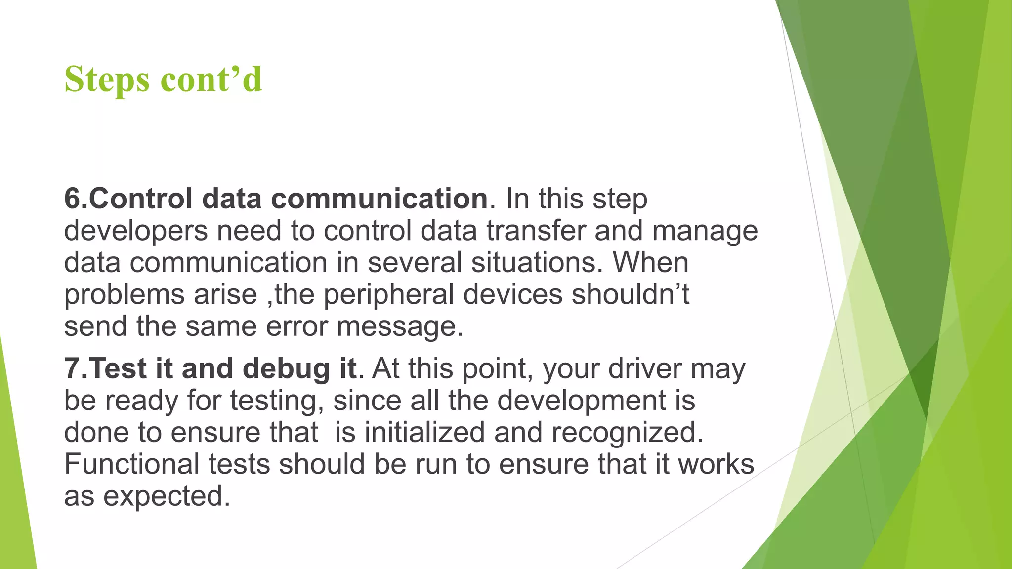 Device drivers and their applications | PPTX