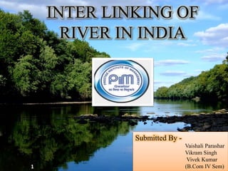 Interlinking India's Rivers Project Explained | PPT
