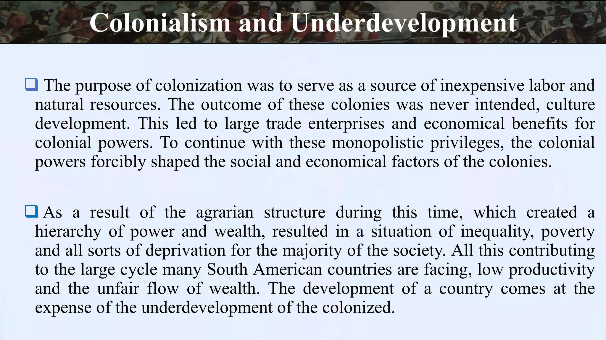 Colonial Expansion: Process of Underdevelopment | PPTX | Economy ...