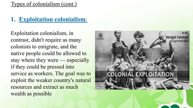 Colonial Expansion: Process of Underdevelopment | PPTX | Economy ...