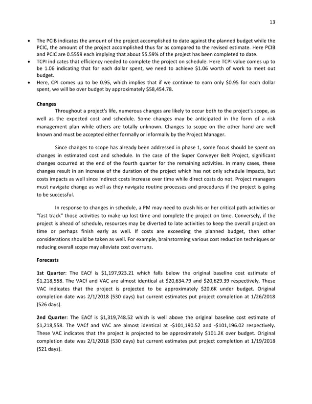 CONVEYOR BELT PROJECT REPORT | PDF | Business | Business and Finance