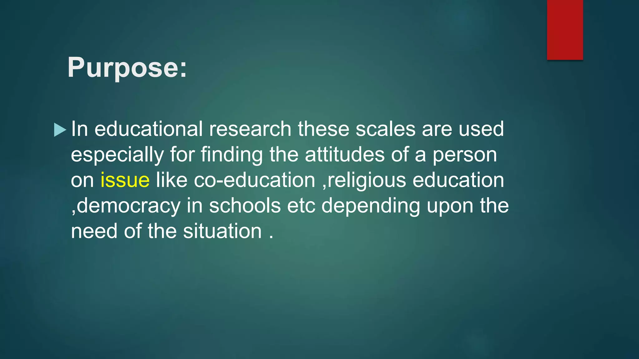 Attitude Measurement Scales | PPTX