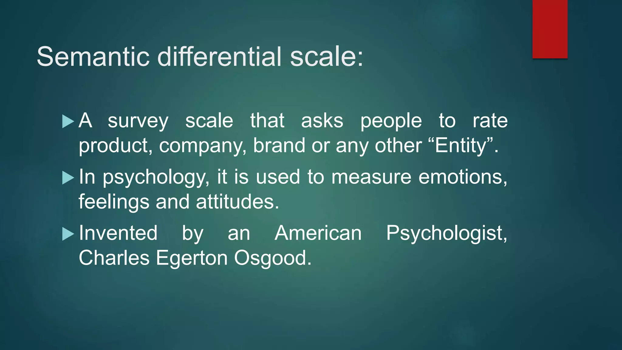 Attitude Measurement Scales | PPTX
