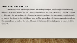 reading skills of the students through cabibo | PPTX