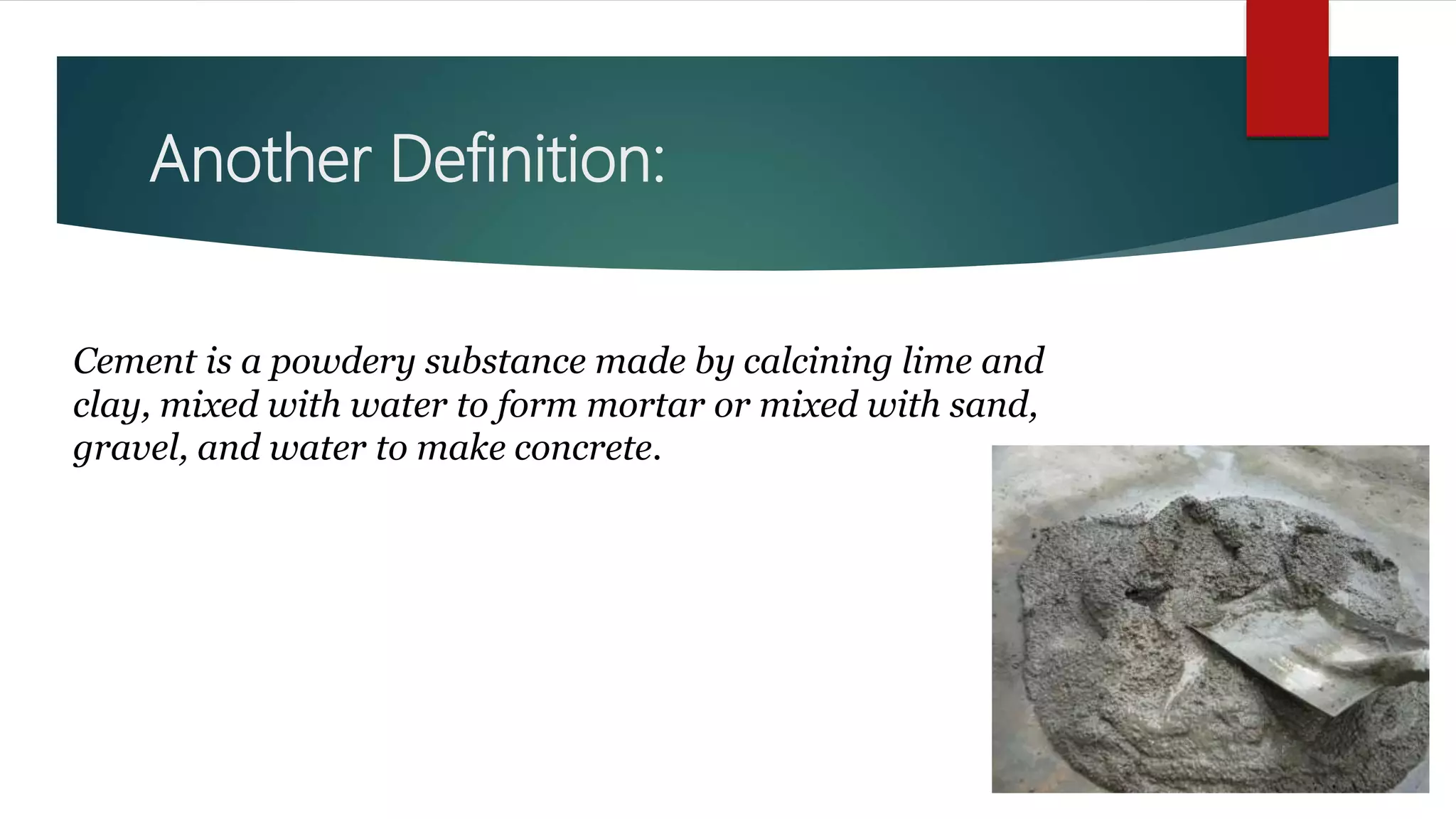 types and manufacturing of cement | PPTX