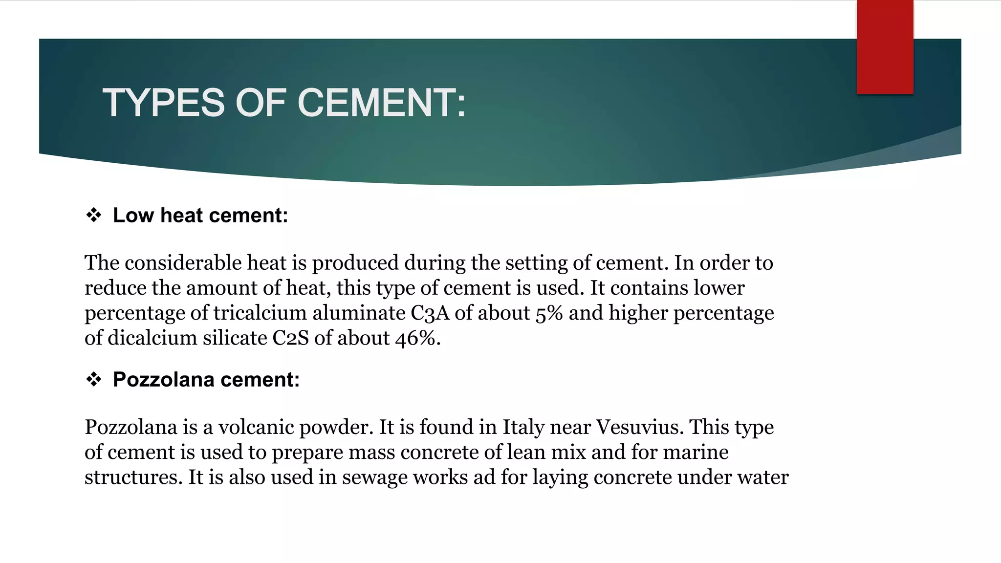 types and manufacturing of cement | PPTX